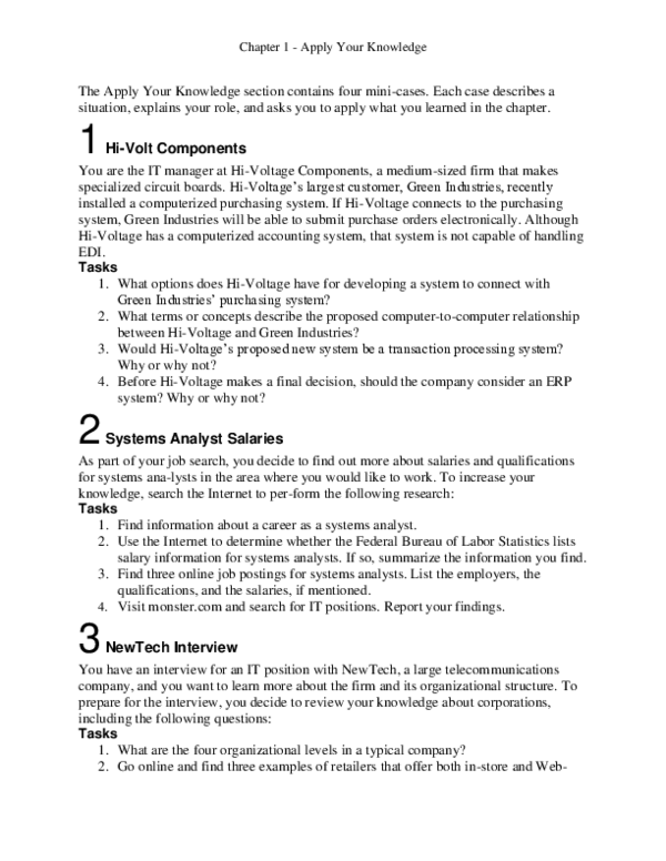 (PDF) Apply Your Knowledge