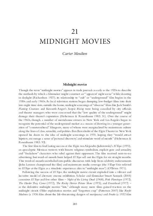 (PDF) Midnight Movies