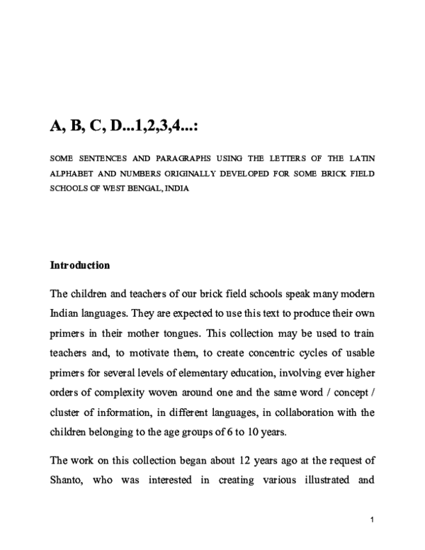 (PDF) A, B, C, D...1,2,3,4...[16,777 words], First Draft, 11 May ...