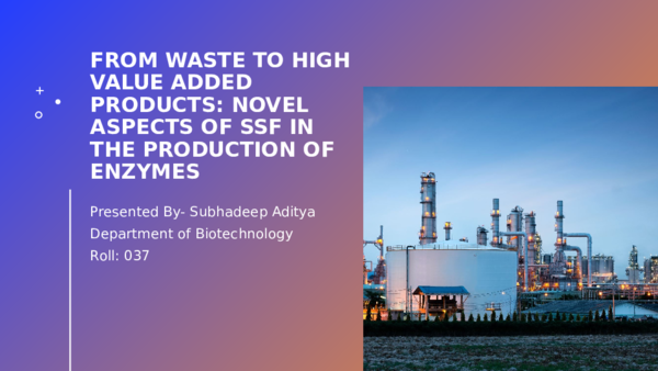 (PPT) From waste to high value added products