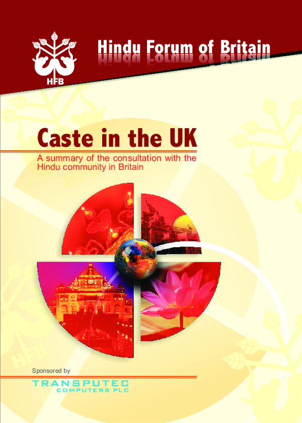 (PDF) Caste in the UK