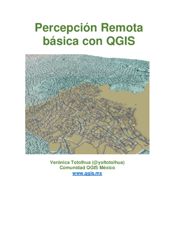 (PDF) Percepción Remota básica con QGIS (Basic Remote Sensing with QGIS)