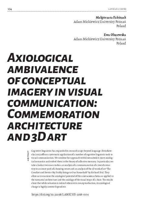 (PDF) Axiological ambivalence of conceptual imagery in visual ...