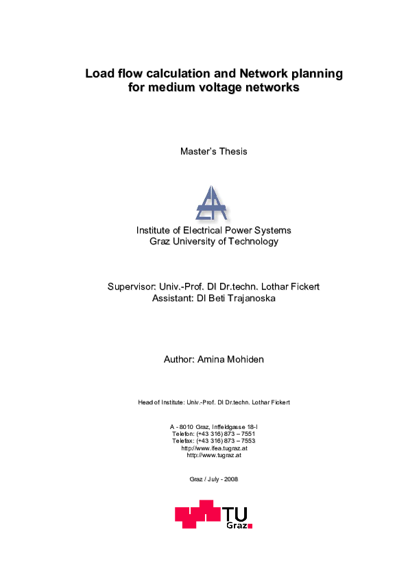 (PDF) Medium voltage networks Load flow calculation and network planning20200513 100730 1npbvsq