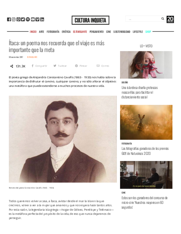 (PDF) Ítaca Kavafis