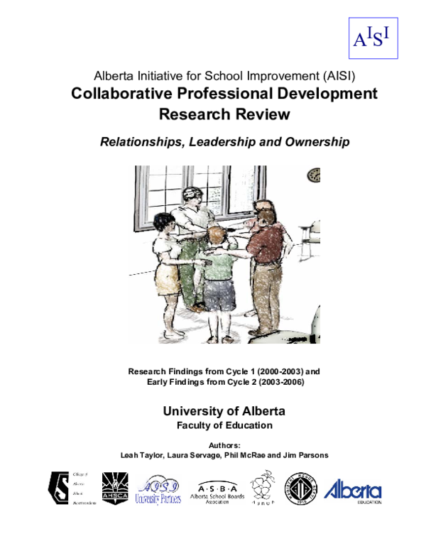 (PDF) Collaborative Professional Development Research Review. University of Alberta Faculty of ...