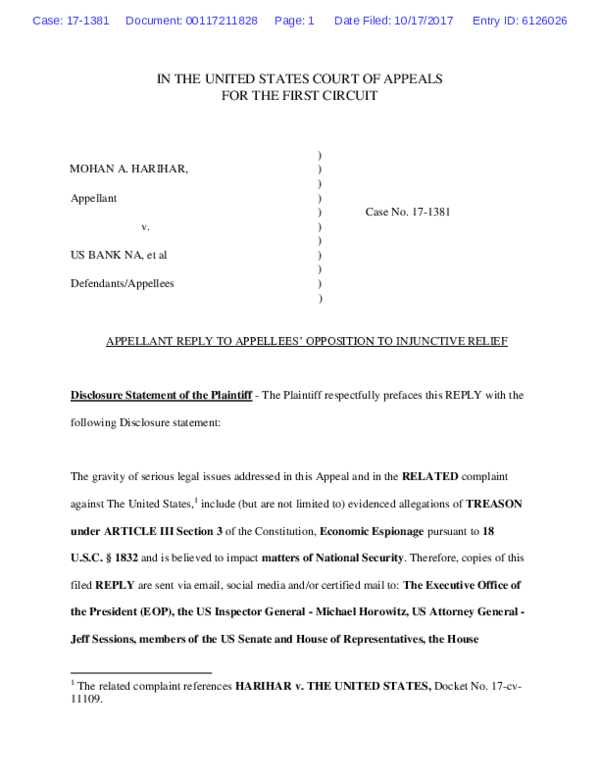 filing with court of appeal