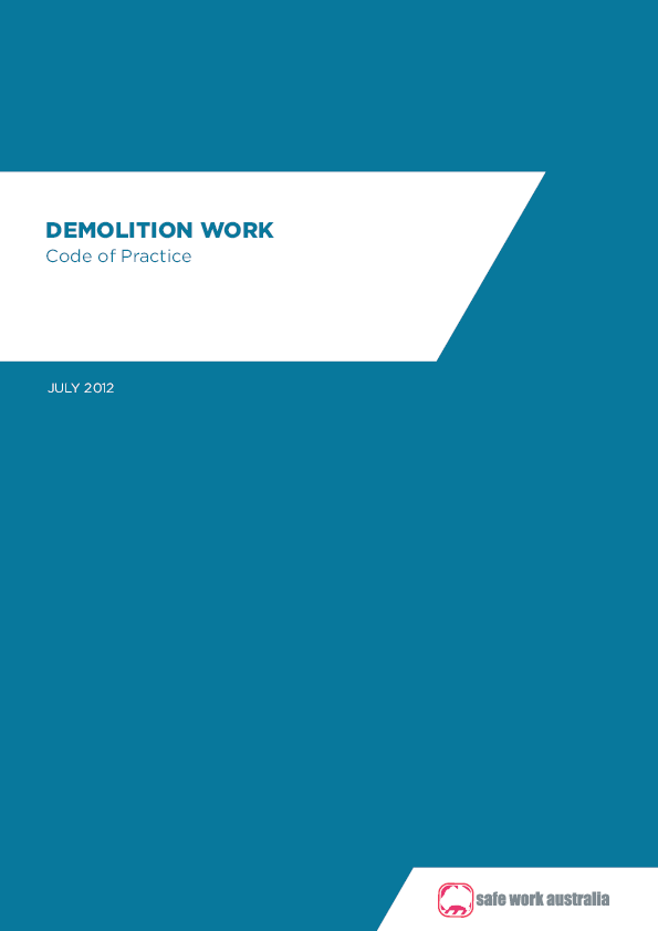 (PDF) DEMOLITION WORK Code of Practice