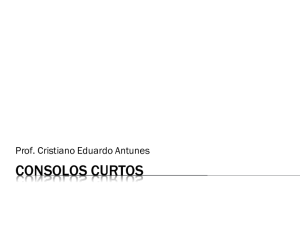 (PDF) CONSOLOS CURTOS