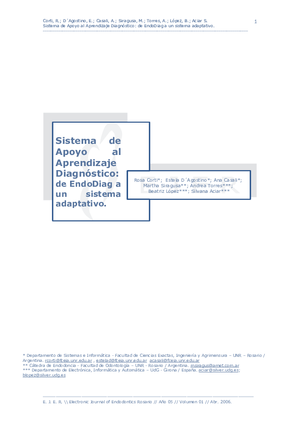 (PDF) Sistema de apoyo al aprendizaje diagnóstico