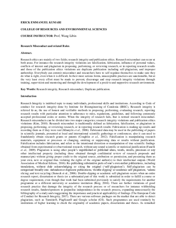 (PDF) ERICK EMMANUEL KUMARI COLLEGE OF RESOURCES AND ENVIRONMENTAL ...