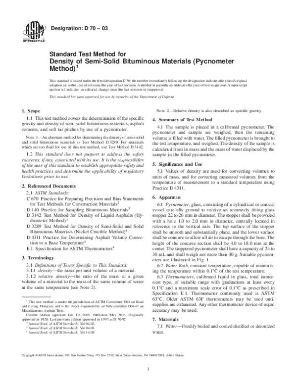 (PDF) Standard Test Method for Density of Semi-Solid Bituminous ...