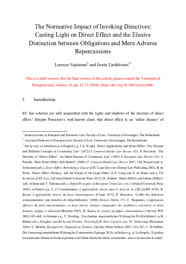 (PDF) The Normative Impact of Invoking Directives: Casting Light on ...