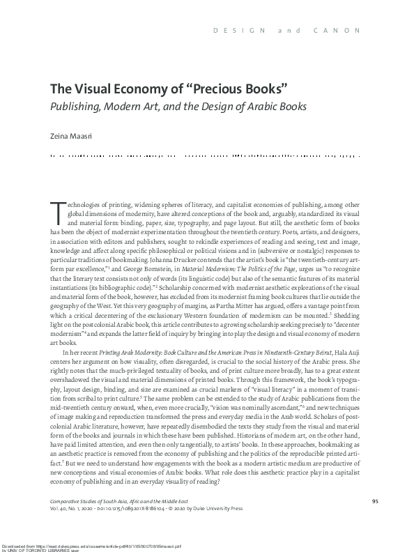(PDF) The Visual Economy of "Precious Books": Publishing, Modern Art ...