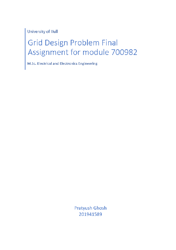(PDF) Power distribution final assignment