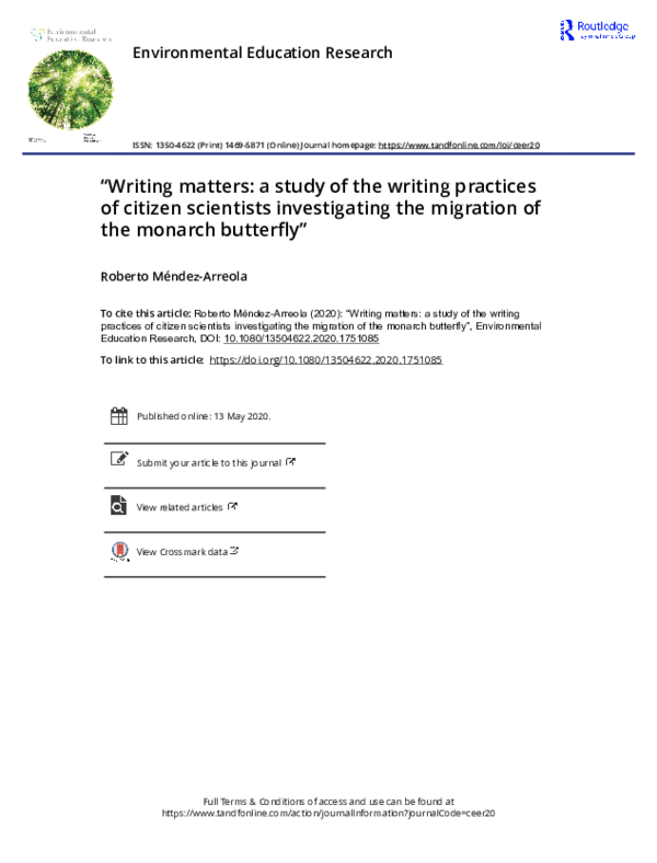 (PDF) “Writing matters: a study of the writing practices of citizen ...