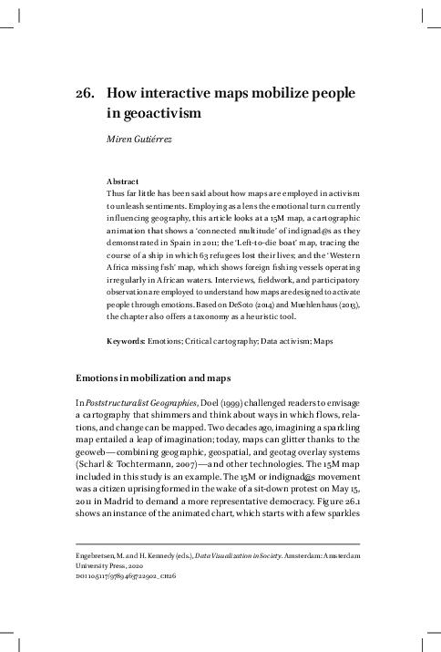 (PDF) How interactive maps mobilize people in geoactivism