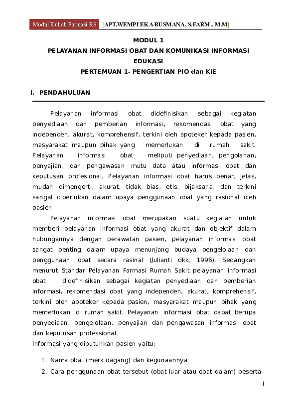 (PDF) Modul 1 PIO dan KIE