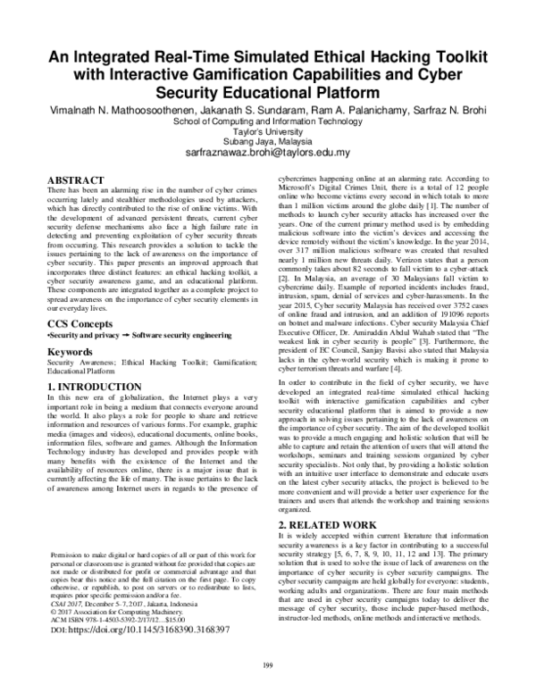 (PDF) An Integrated Real-Time Simulated Ethical Hacking Toolkit with ...