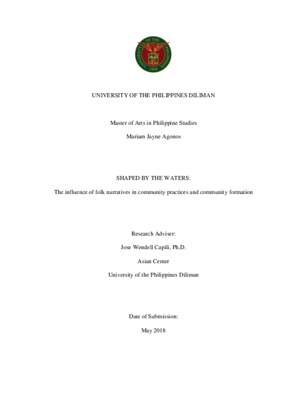 (PDF) UNIVERSITY OF THE PHILIPPINES DILIMAN Master of Arts in ...