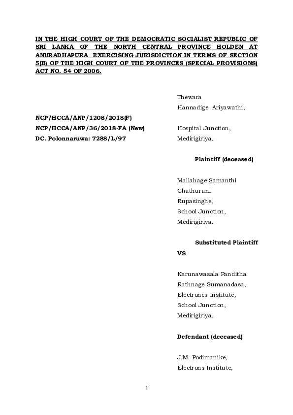 (PDF) Possessory Action- Identification of Land, Eviction against ...