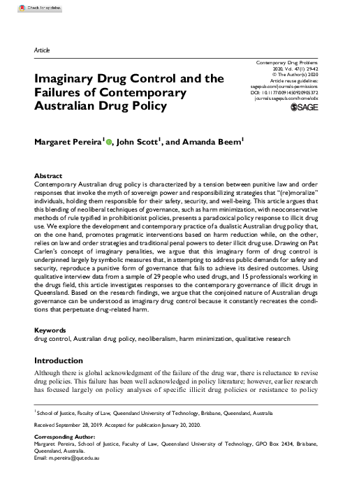 (PDF) Imaginary Drug Control and the Failures of Contemporary ...