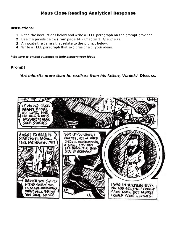 (DOC) Maus Excerpt