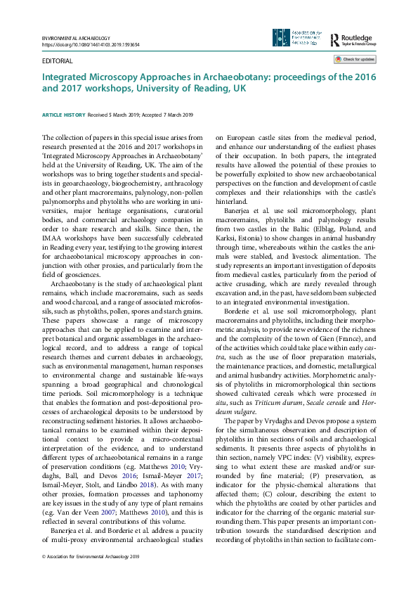 (PDF) Palaeobotanical applications of incident-light darkfield microscopy | Christopher Cleal ...