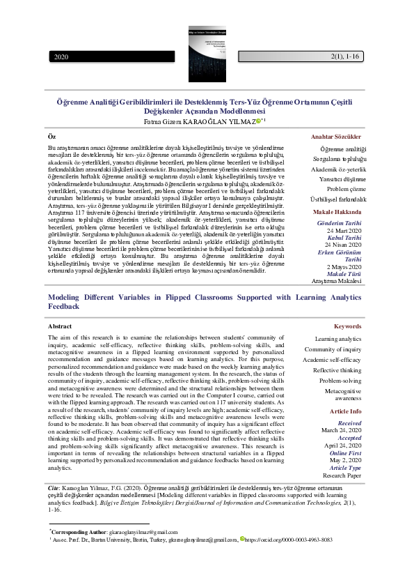 (PDF) Modeling Different Variables in Flipped Classrooms Supported with Learning Analytics ...