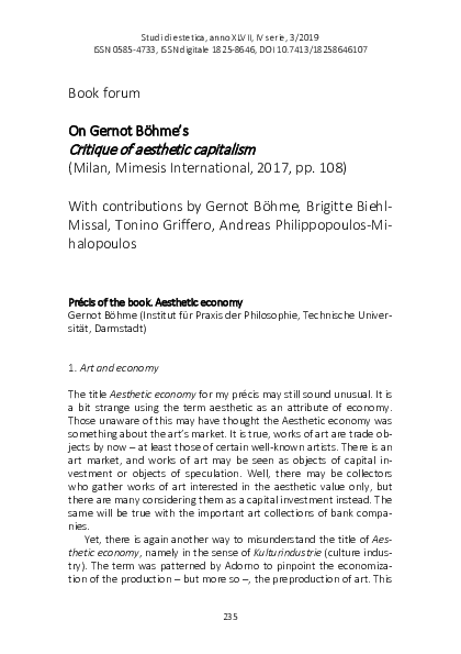 (PDF) Aesthetic economy: the key role of atmospheres