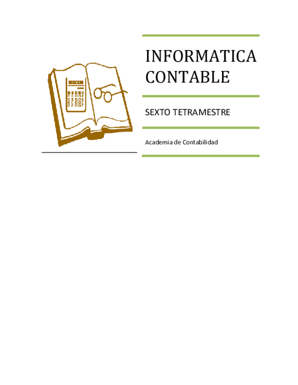 (PDF) INFORMATICA CONTABLE SEXTO TETRAMESTRE Academia de Contabilidad