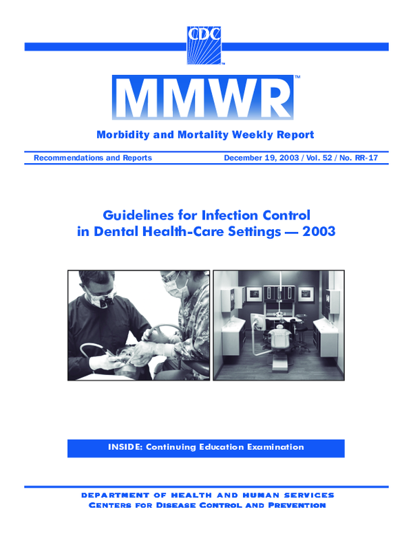 (PDF) Guidelines for Infection Control CDC
