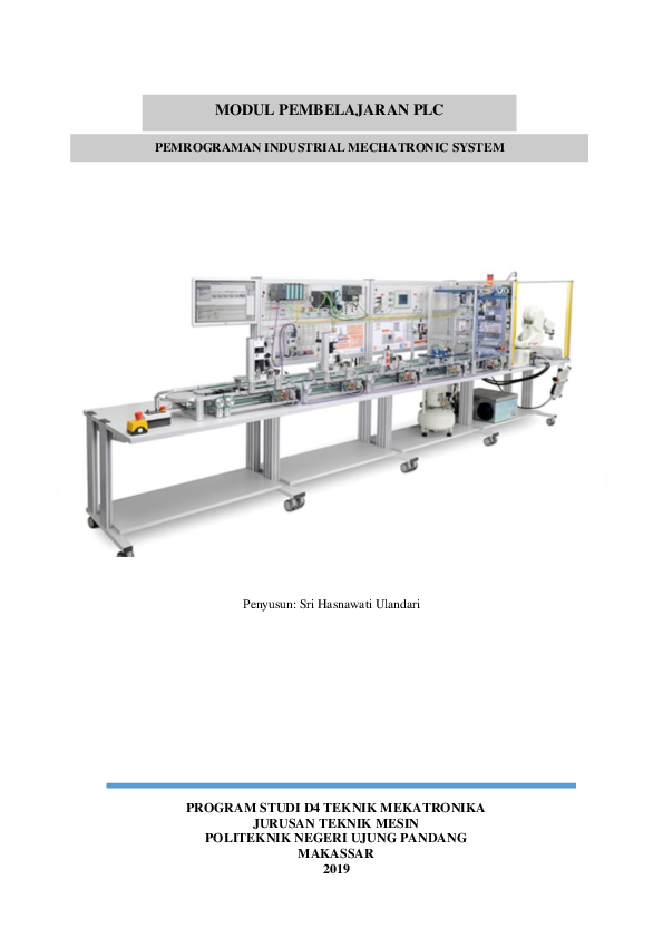 (PDF) Pemrograman PLC pada Industrial Mechatronic System
