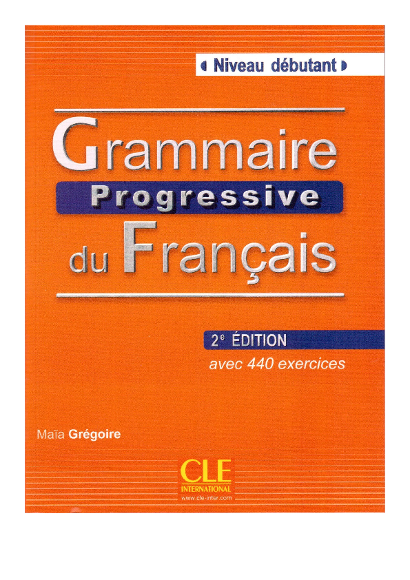 (PDF) Grammaire progressive du français niveau debutant