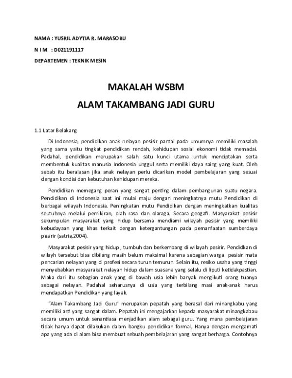 (DOC) MAKALAH WSBM