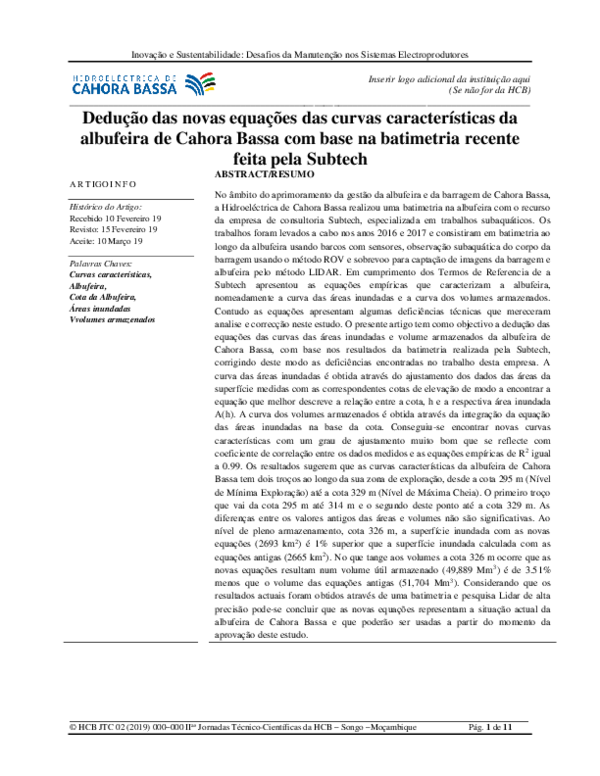 (PDF) Exemplo de Formato Paper