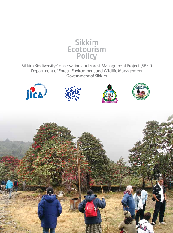 (PDF) Sikkim Ecotourism Policy Sikkim Biodiversity Conservation and ...