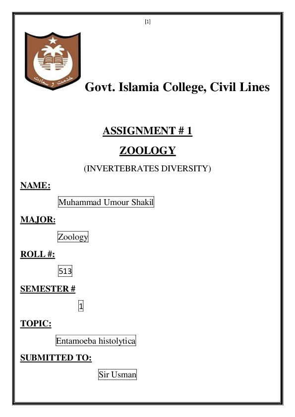 (PDF) Govt. Islamia College, Civil Lines