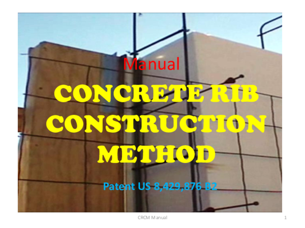 (PDF) CONCRETE RIB CONSTRUCTION METHOD