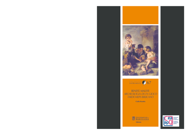 (PDF) Baratta,G. Benest, malest: archeologia di un gioco tardo ...