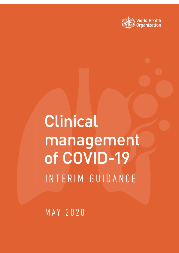 (PDF) Clinical management of COVID-19 Clinical management of COVID-19 ...