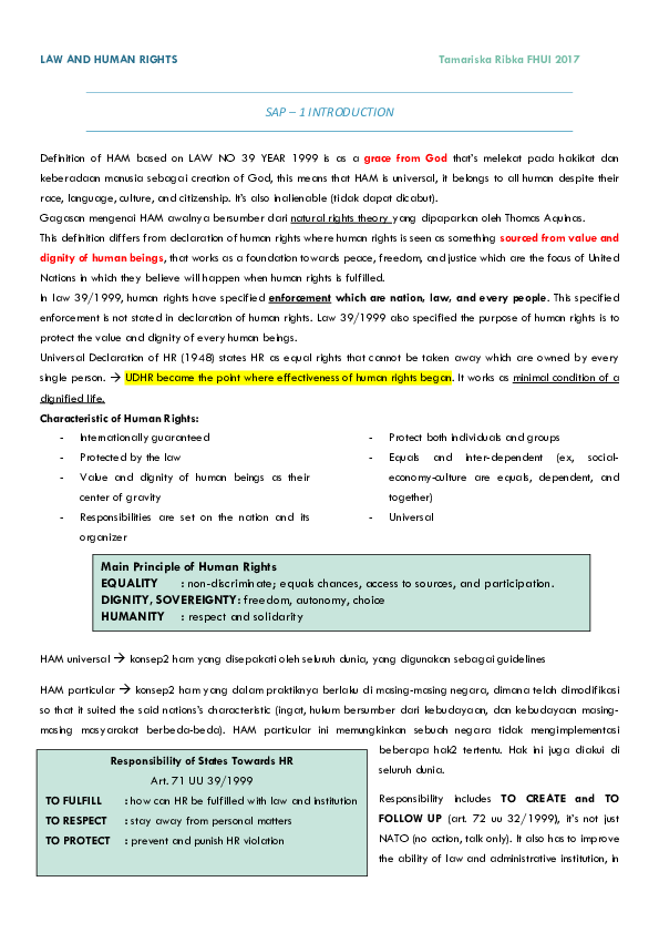 (PDF) LAW AND HUMAN RIGHTS NOTES