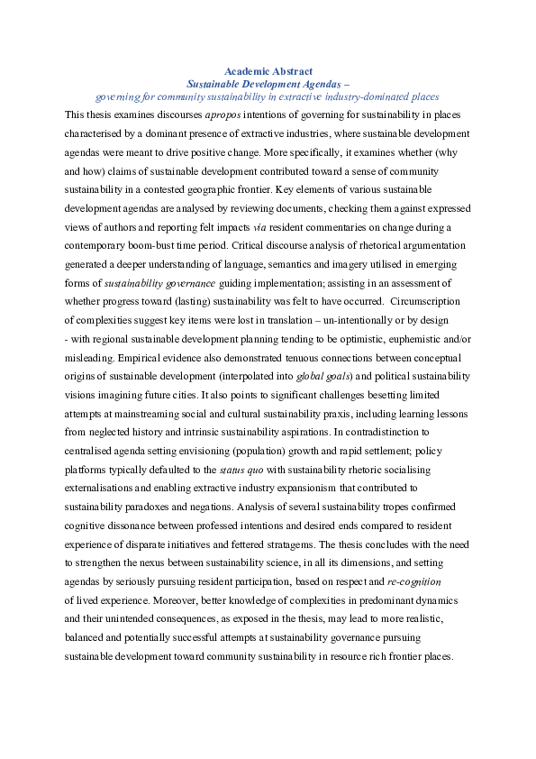 (DOC) (Updated) Abstract for PhD Thesis