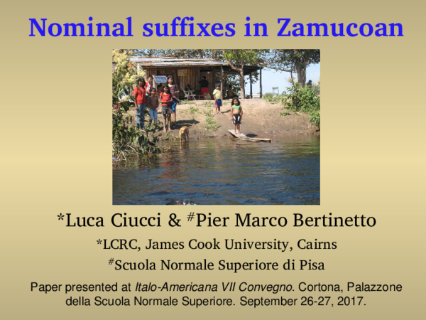 (PDF) Nominal suffixes in Zamucoan