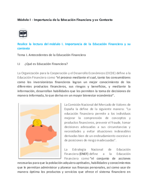 (PDF) Diplomado de Educación Financiera Completo CONDUSEF