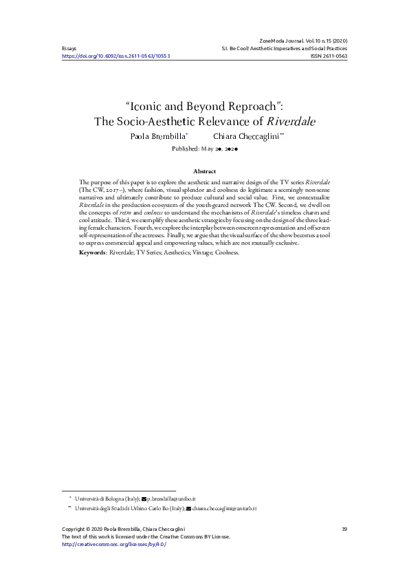 (PDF) Iconic and Beyond Reproach: The Socio-Aesthetic Relevance of ...