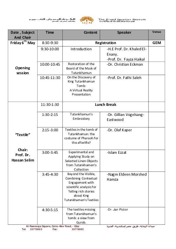 (PDF) The Golden Pendant of Tutankhamun (JE 61952): A new ...