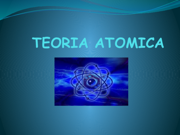 (PPT) TEORIA ATOMICA (1)
