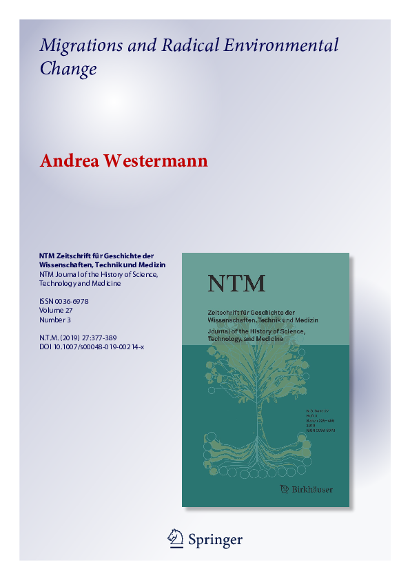 (PDF) Westermann, A. (2019). Migrations and Radical Environmental ...