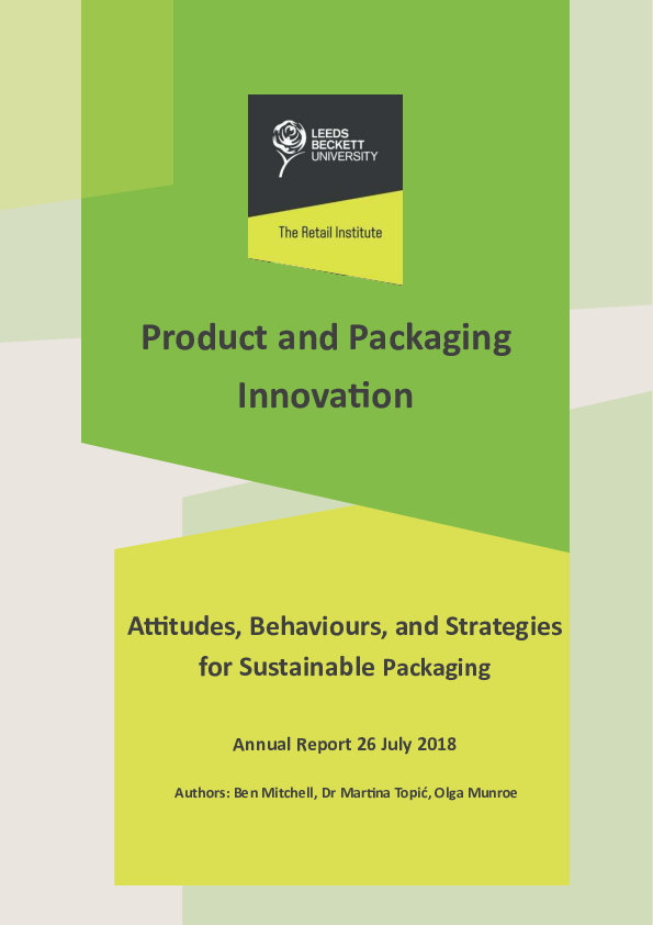 (PDF) Product and Packaging Innovation Attitudes, Behaviours, and ...